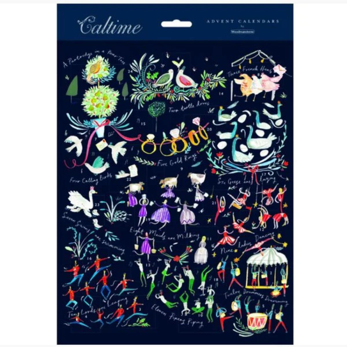 12 Days of Christmas Caltime Advent Calendar | 24x32cm | Woodmansterne ...