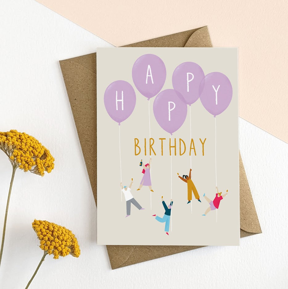 Birthday Balloon Card | 10.5x15cm | Elsa Rose Frere – Me & Mimi